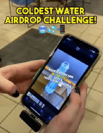 Coldest Water Airdrop Challenge?